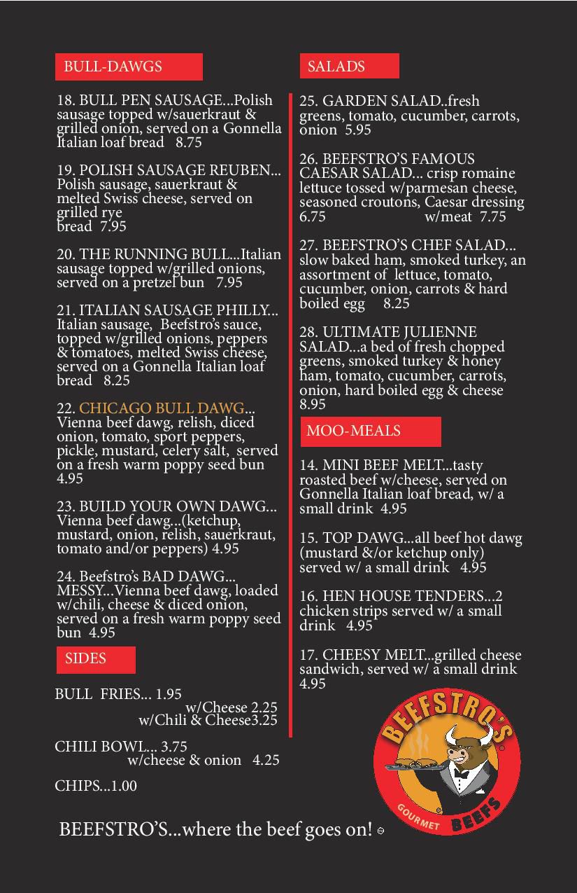 Chicago Bull Dawgs - Beefstros